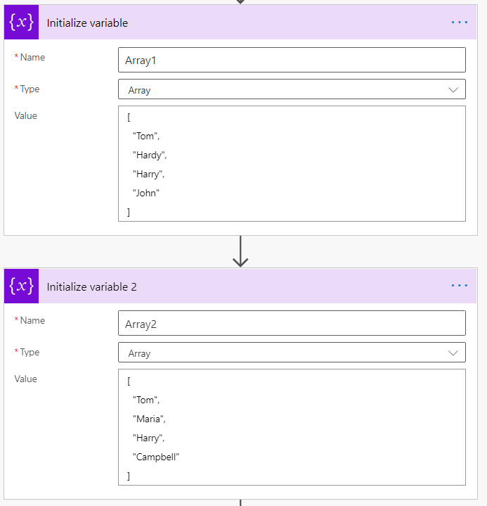 How To Compare Two Array Objects Power Automate Debajits Power Apps And Dynamics 365 Blog